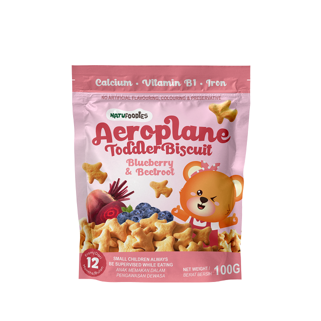 Natufoodies Aeroplane Toddler Biscuits in BAG (100g) | BioLifestyle